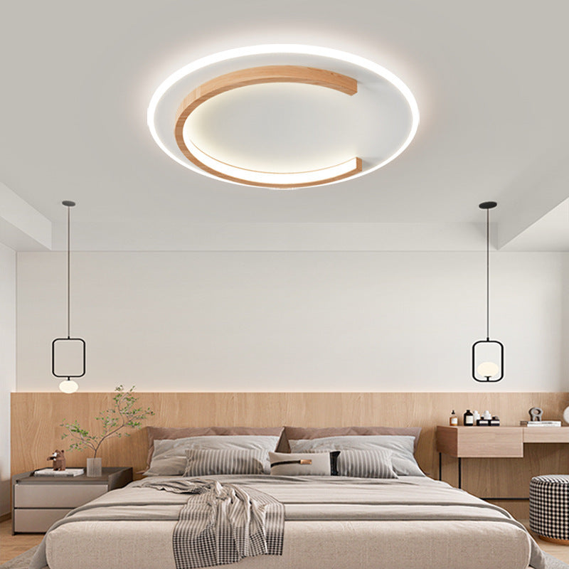 Round Log LED Ceiling Light – Aureliahomedecor